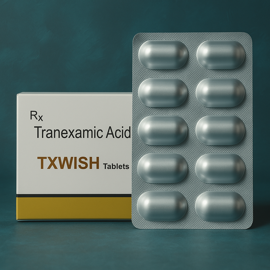 Dr. Awish TXWISH Tablets | 250mg Tranexamic Acid for Excessive Bleeding ...