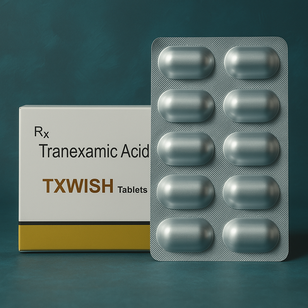 Dr. Awish TXWISH Tablets | 250mg Tranexamic Acid for Excessive Bleeding ...