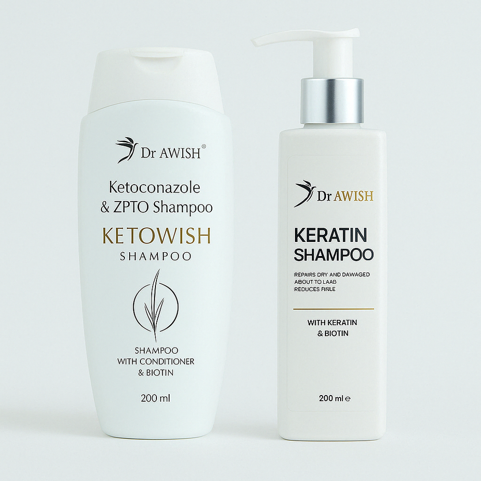 Ketowish Anti-Dandruff & Keratin Shampoo | Smooth Hair – Dr AWISH
