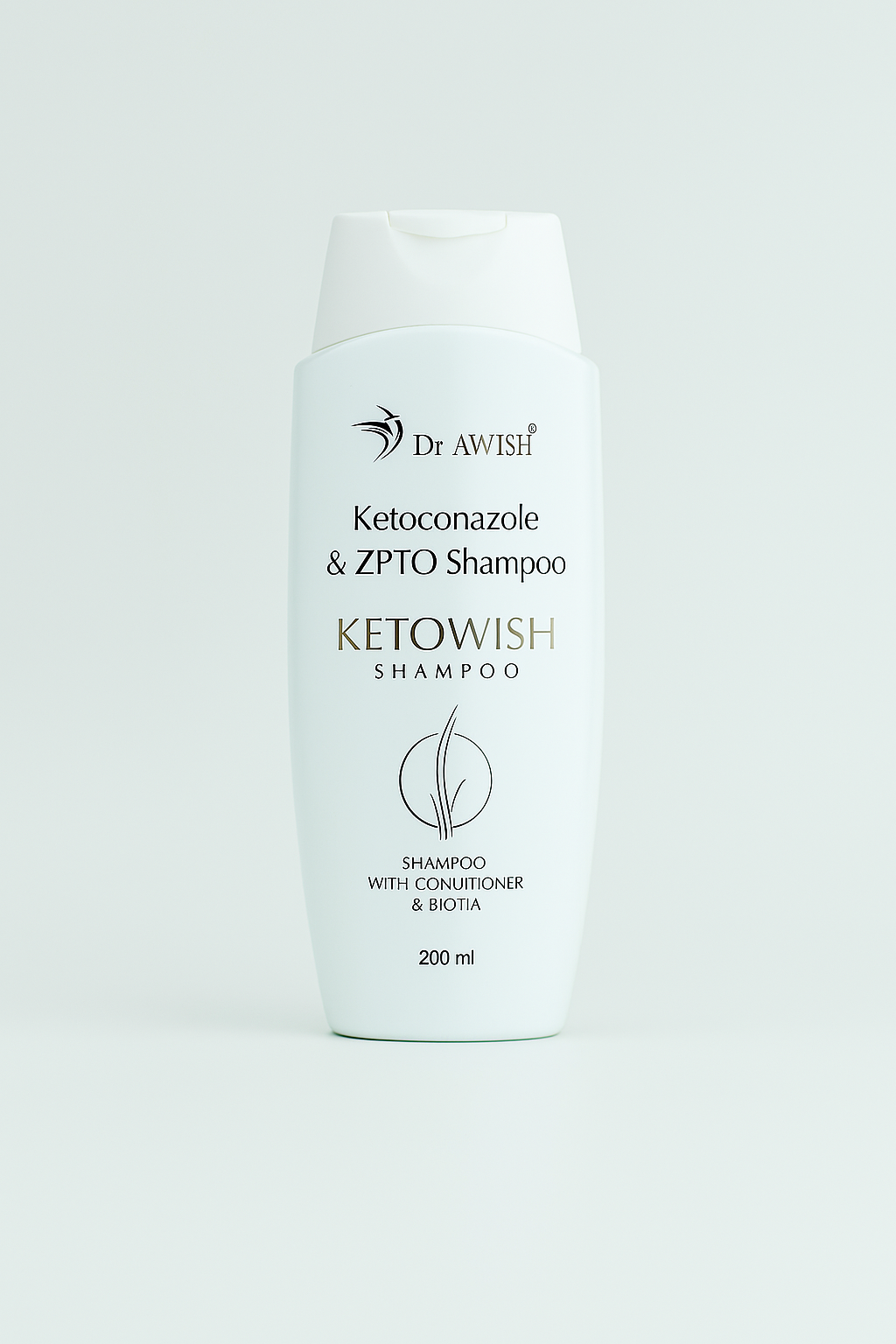 Dr. Awish KetoWish Shampoo | Ketoconazole & Biotin for Dandruff and ...
